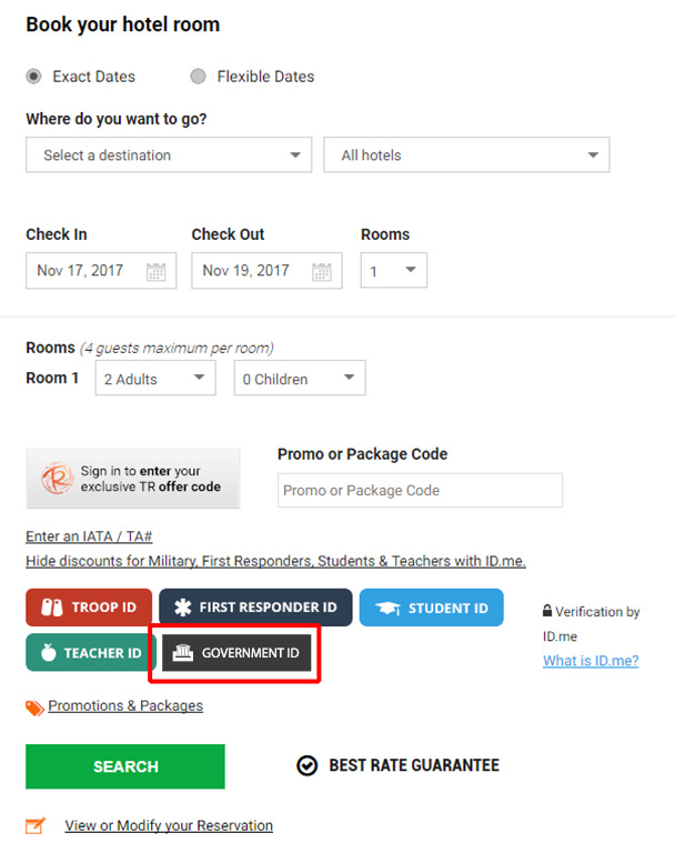 Government Employees Hotel Discounts
