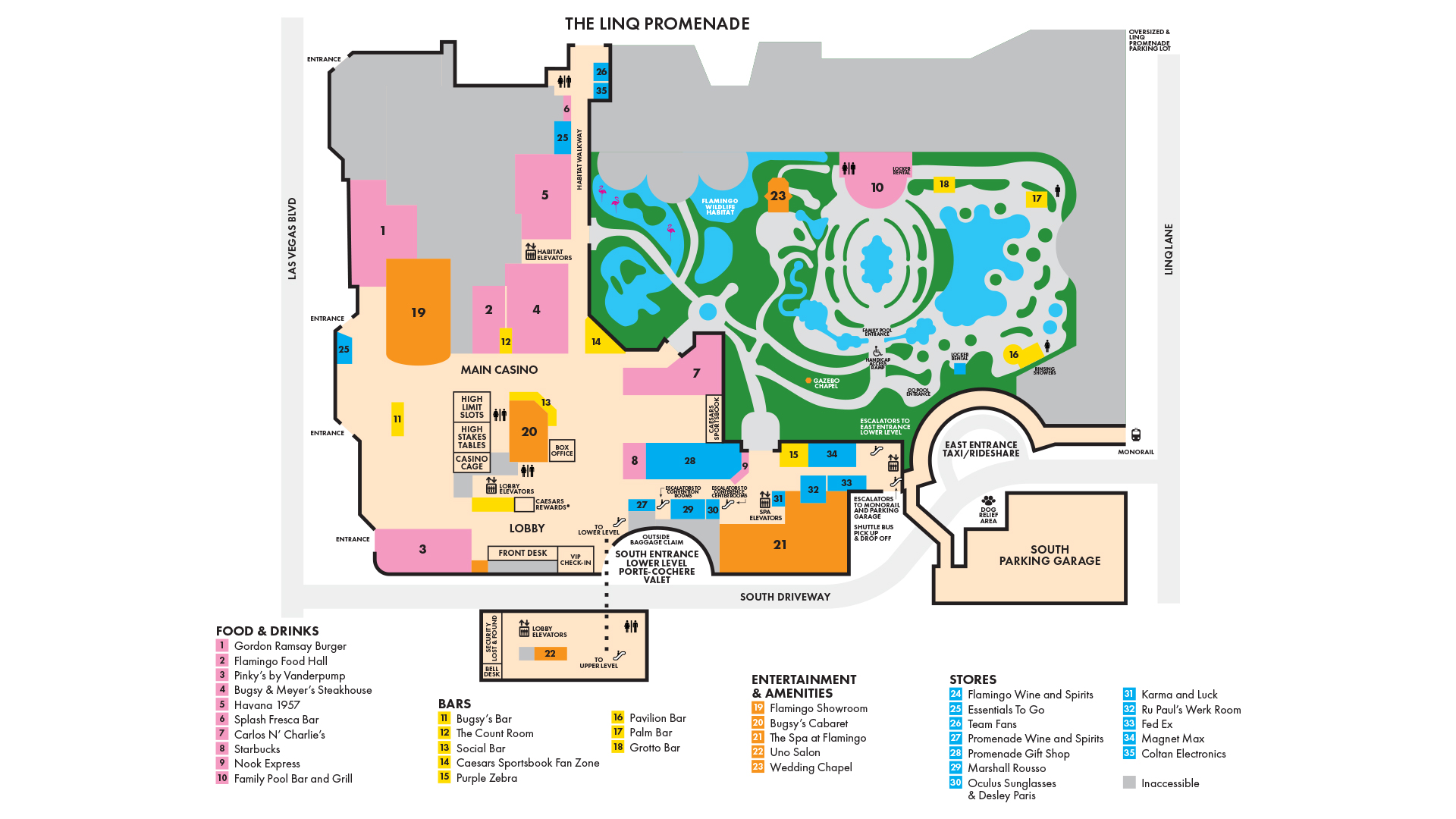 Caesars Palace Map