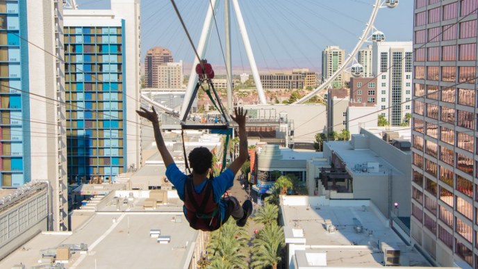 Zipline Over Las Vegas Strip