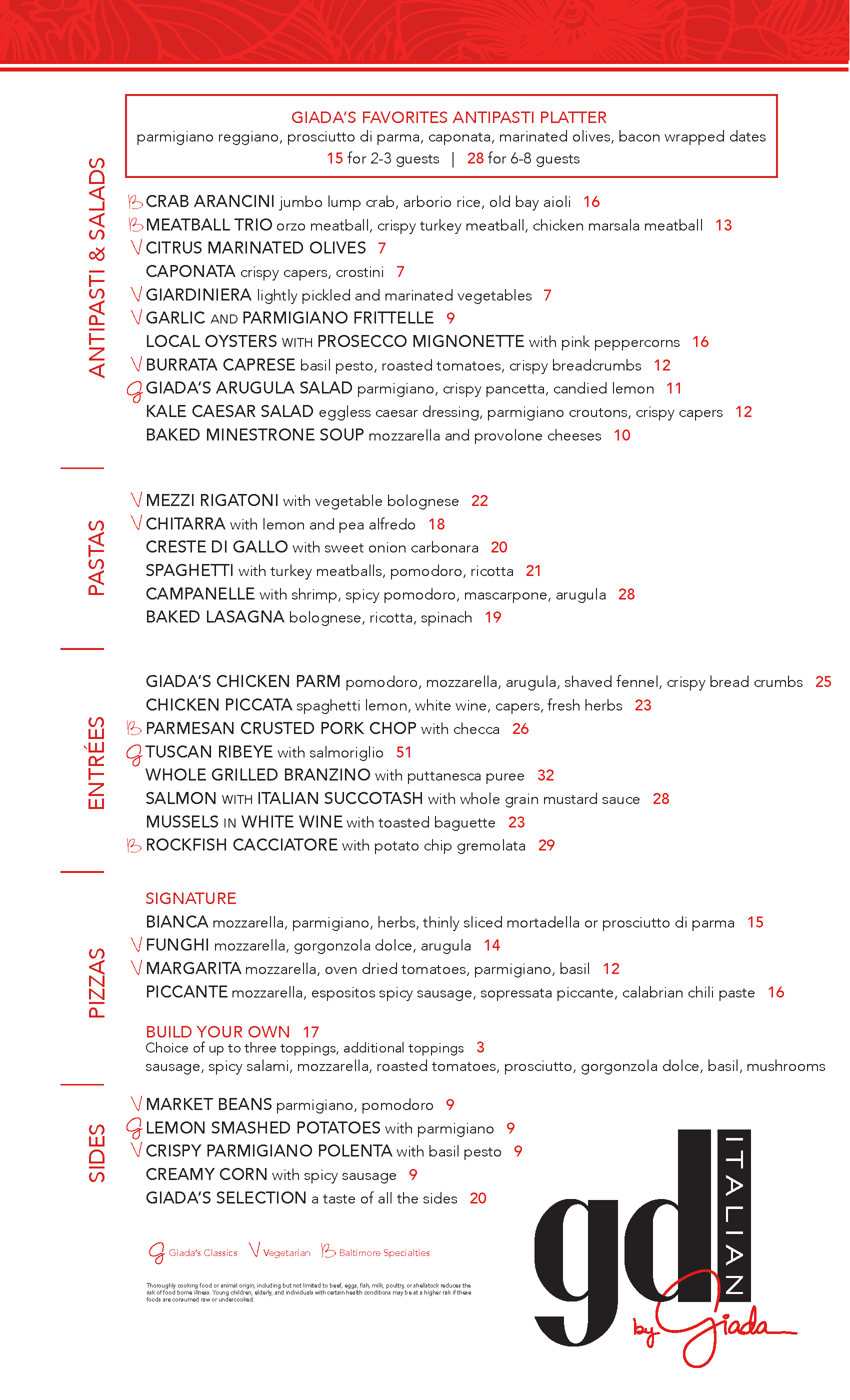 GDL Italian by Giada Restaurant - Baltimore, MD | OpenTable